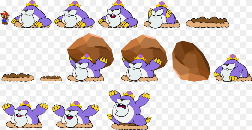 Click For Full Sized King Monty Mole 2 Paper Mario, Cartoon, Baby ...