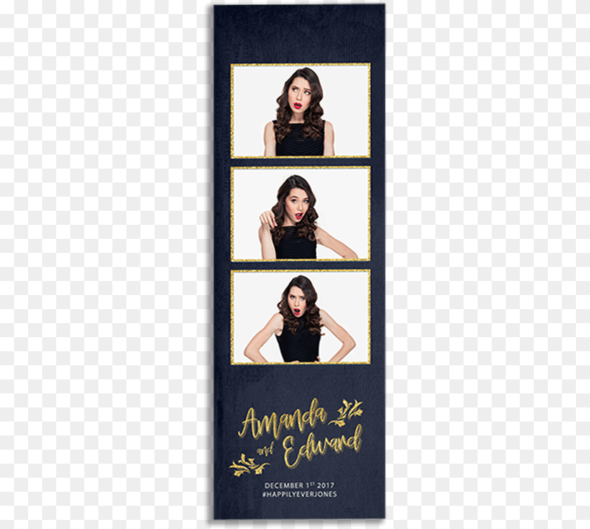 Elegant Photo Booth Strip Template Wedding, Adult, Person, Woman ...