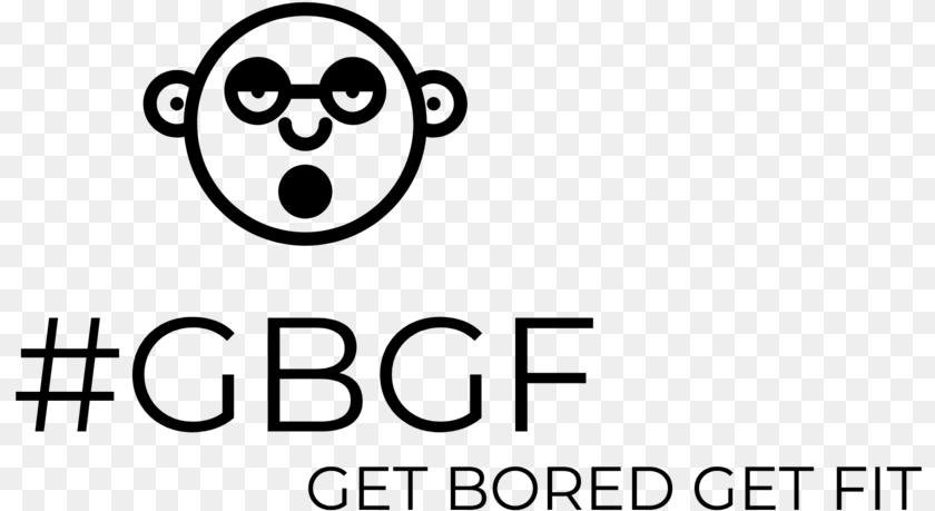 Gbgf Logo Black Line Art, Gray Sticker PNG - FlyClipart