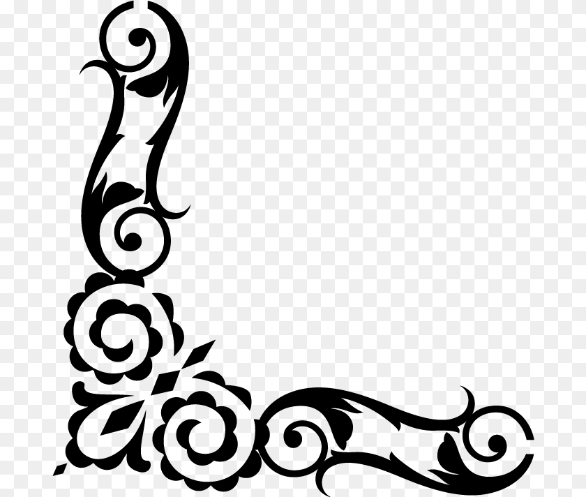 Transparent Borders For Slides, Art, Floral Design, Graphics, Pattern ...